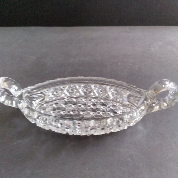 Accents | Vintage 194s Era Sawtooth Leaded Cut Glass Candy Dish | Poshmark